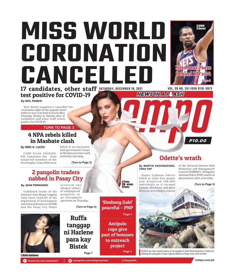 Get digital access to Tempo - December 18, 2021 issue | Magzter.com