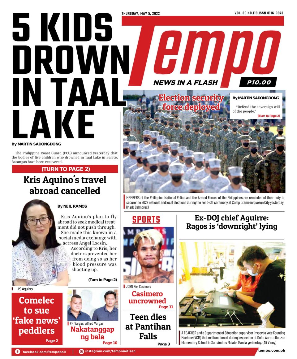 Tempo-May 5, 2022 Newspaper - Get your Digital Subscription