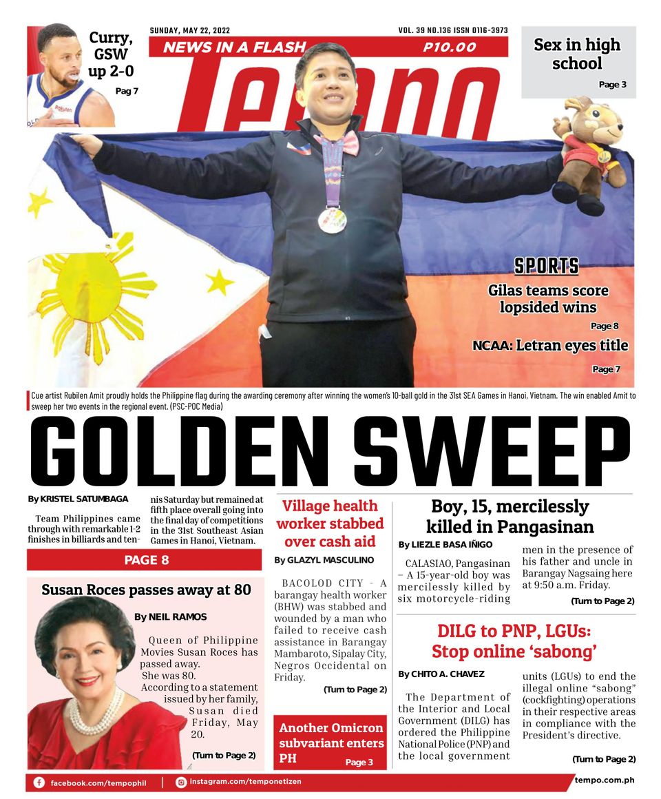 Tempo-May 22, 2022 Newspaper - Get your Digital Subscription