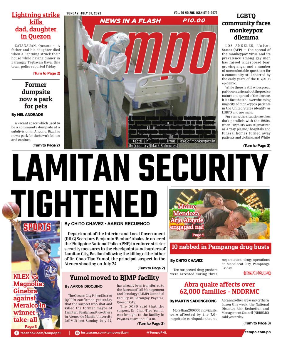 Tempo-July 31, 2022 Newspaper - Get your Digital Subscription