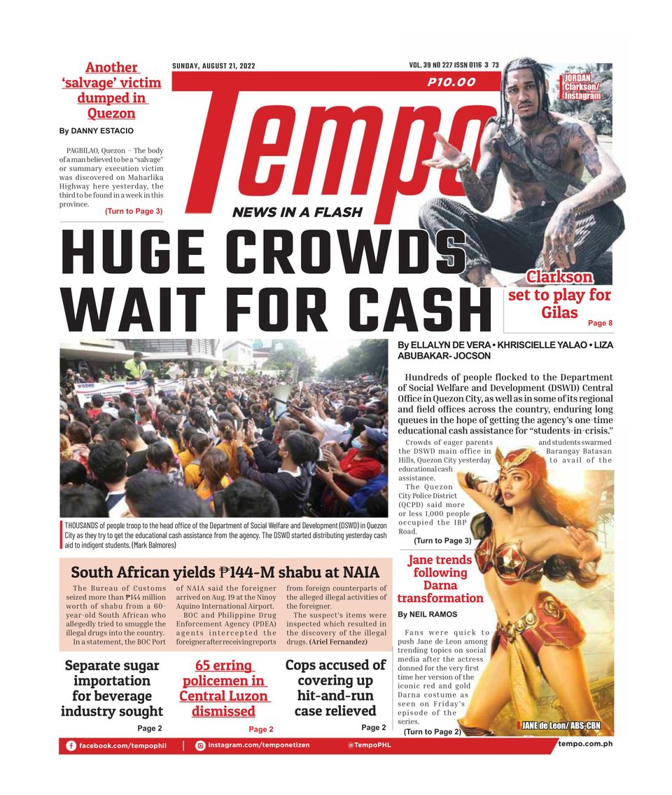 Tempo-August 21, 2022 Newspaper - Get your Digital Subscription