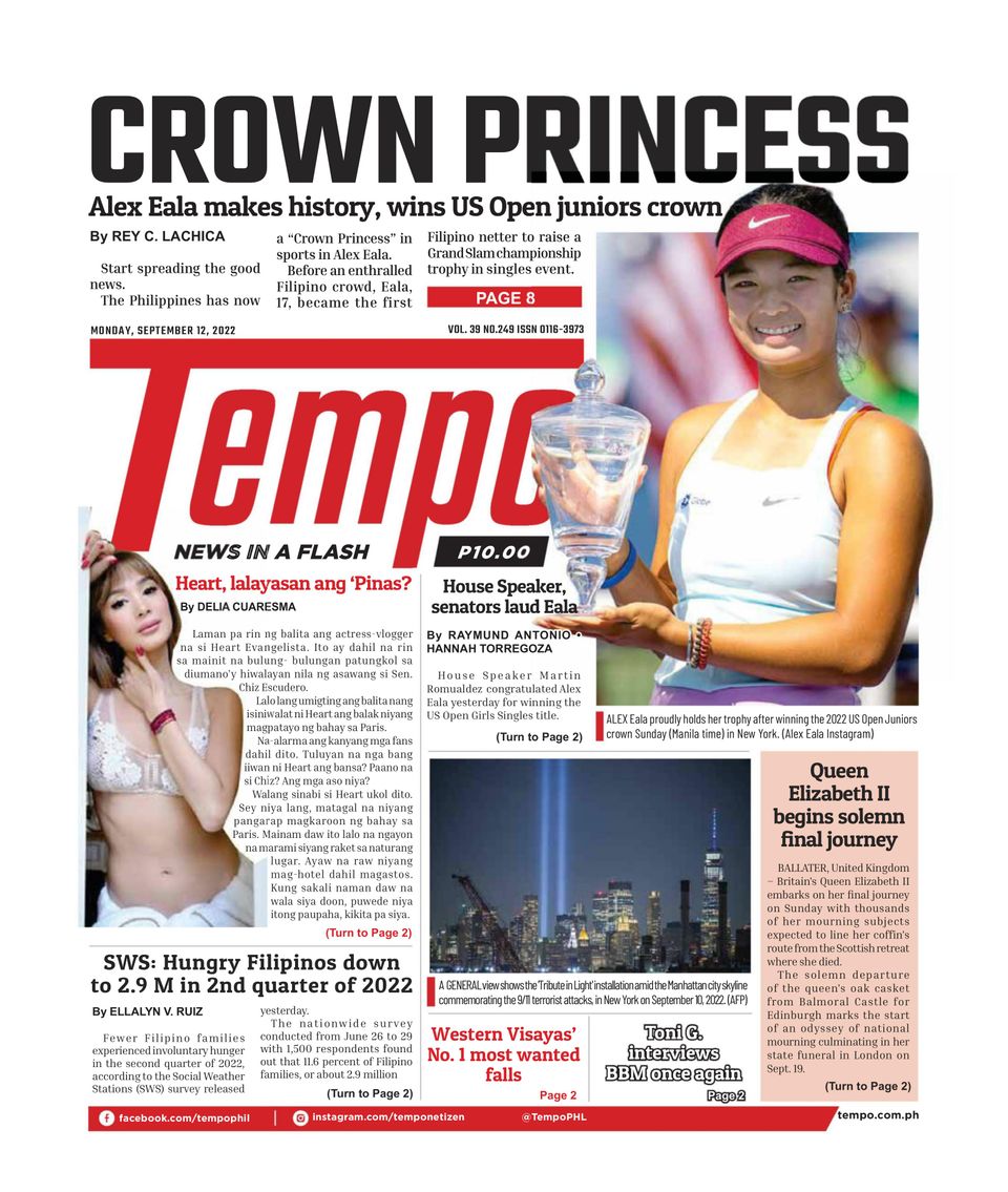 Tempo-September 12, 2022 Newspaper - Get your Digital Subscription