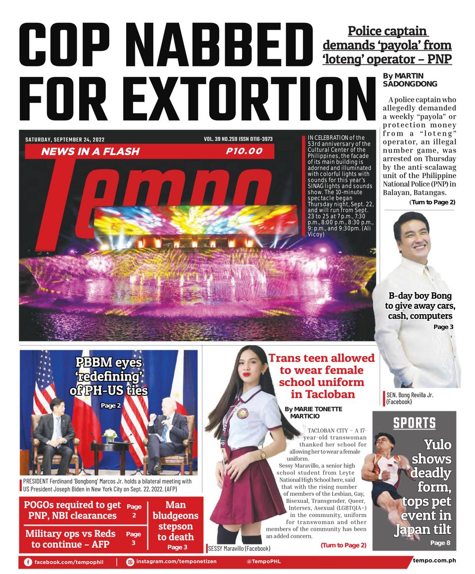 Tempo-September 24, 2022 Newspaper - Get your Digital Subscription