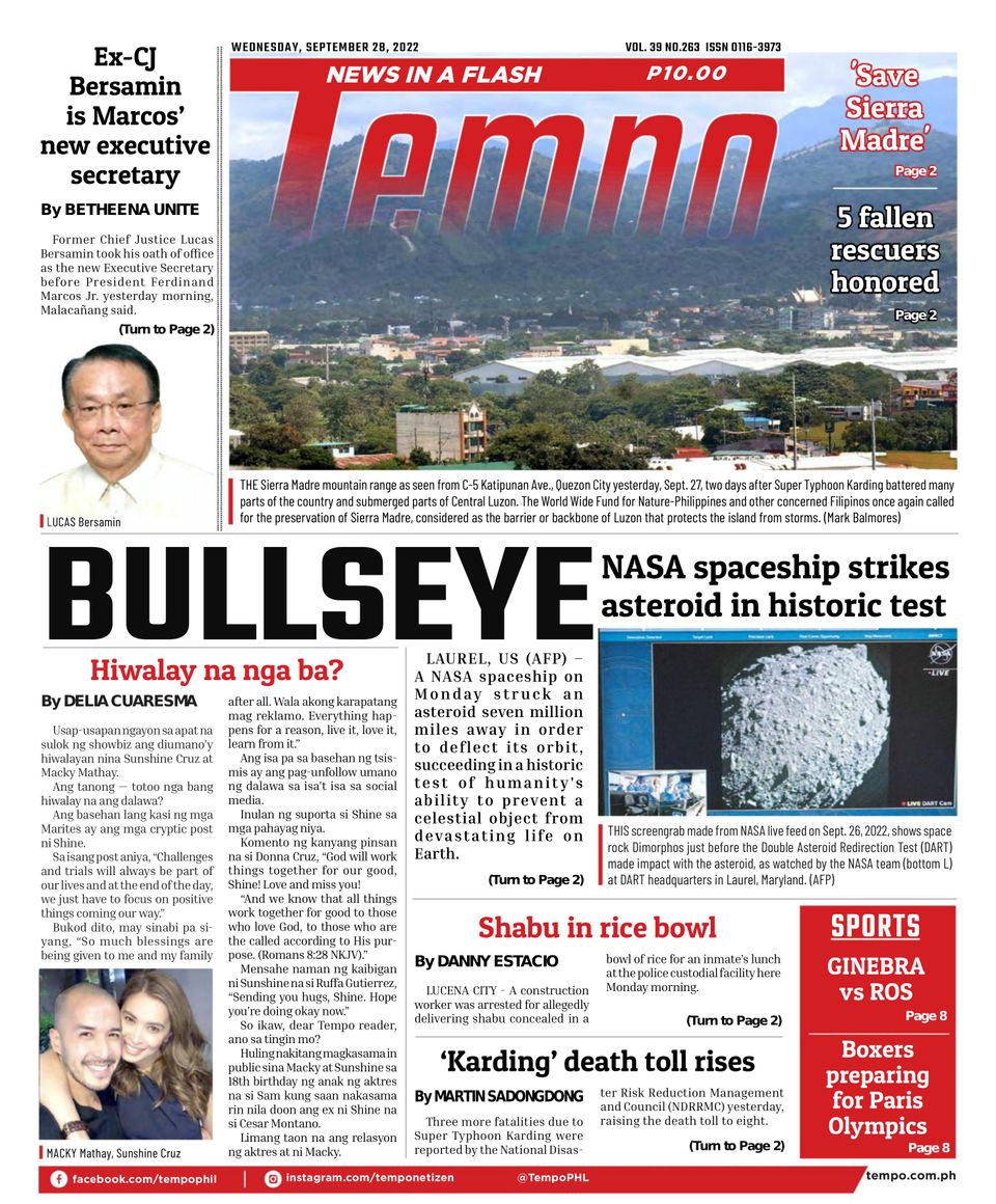 Tempo-September 28, 2022 Newspaper - Get your Digital Subscription