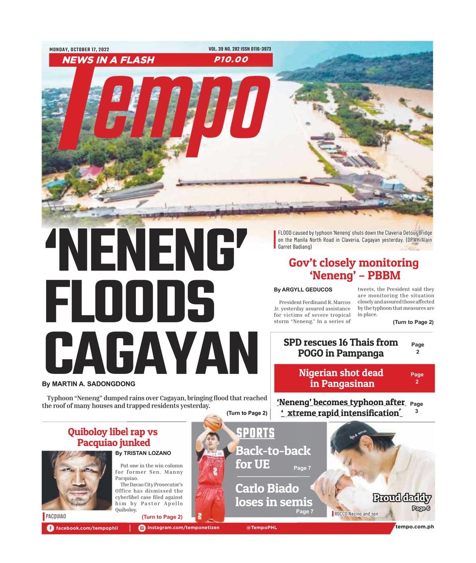 Tempo-October 17, 2022 Newspaper - Get your Digital Subscription