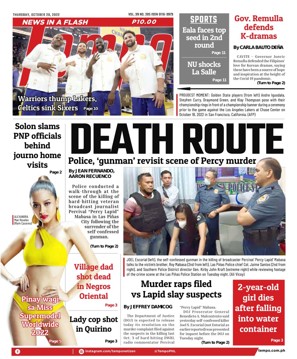 Tempo-October 20, 2022 Newspaper - Get your Digital Subscription