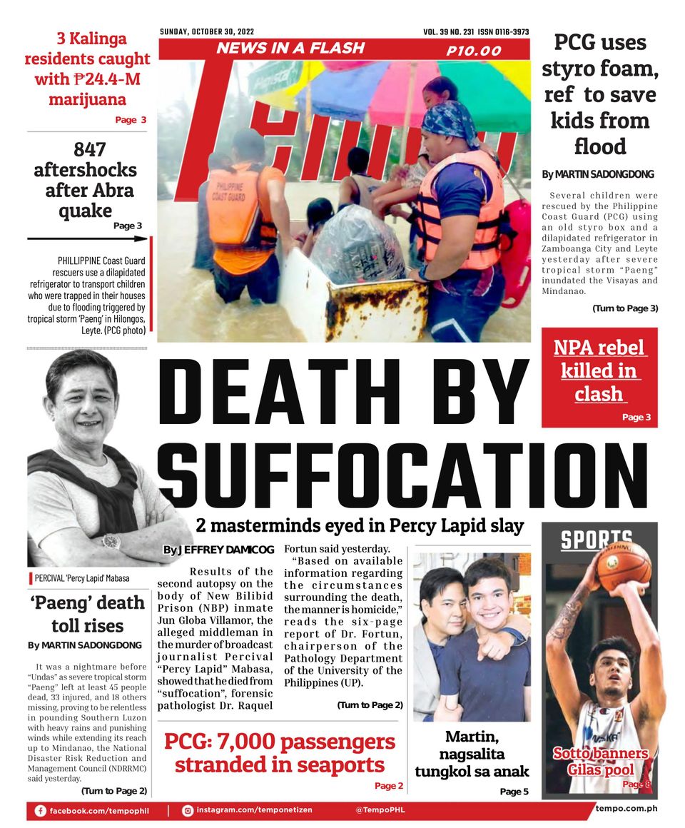 Tempo-October 30, 2022 Newspaper - Get your Digital Subscription