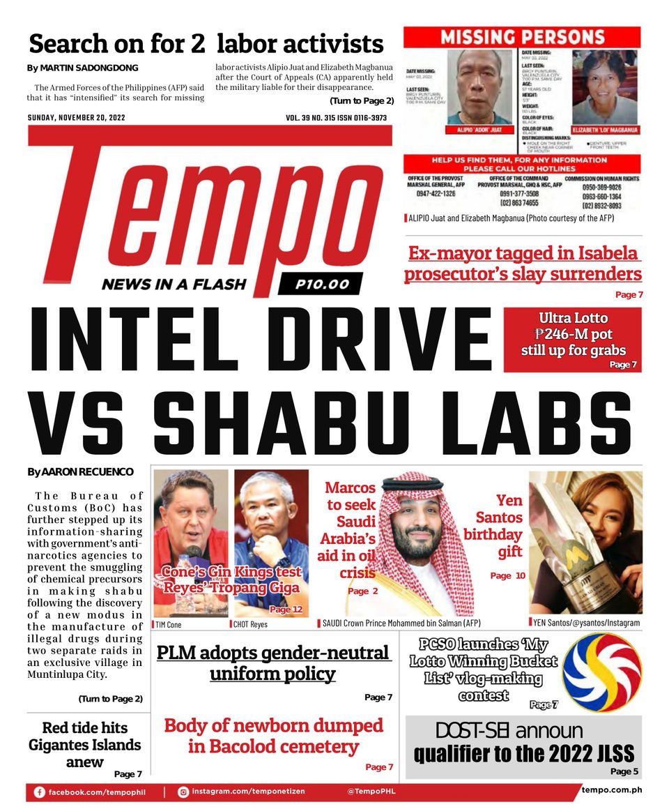 Tempo-November 20, 2022 Newspaper - Get your Digital Subscription