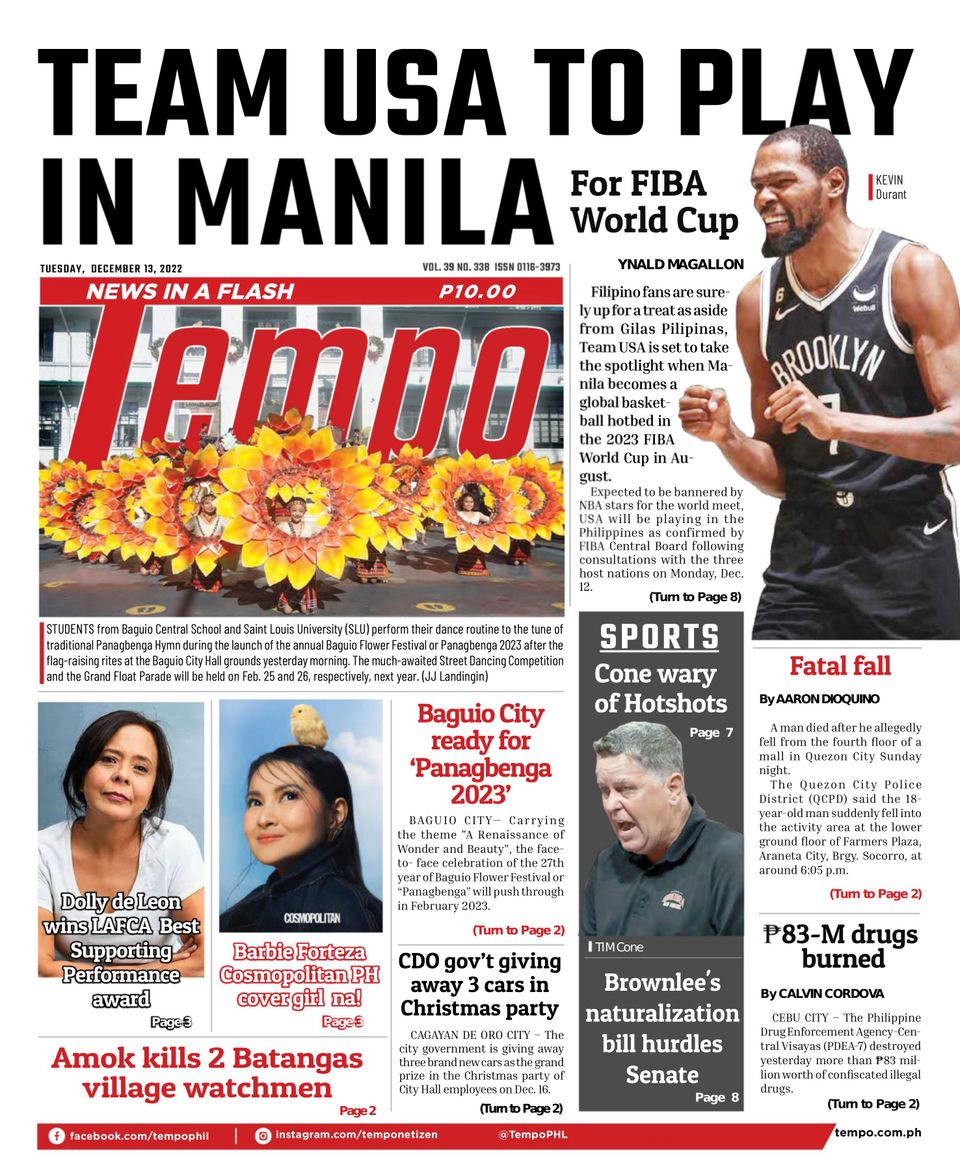 Tempo-December 13, 2022 Newspaper - Get your Digital Subscription