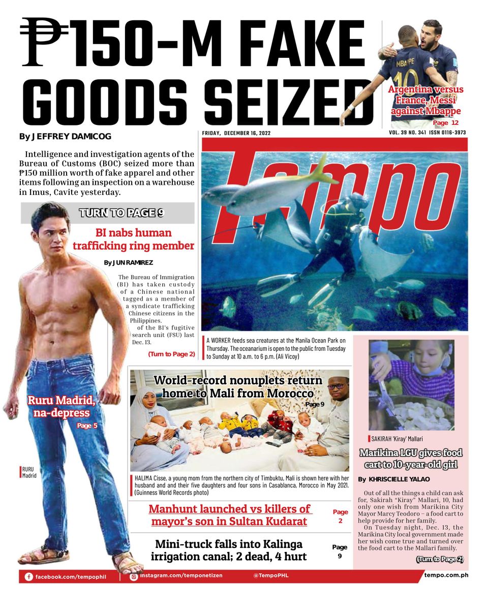 Tempo-December 16, 2022 Newspaper - Get your Digital Subscription