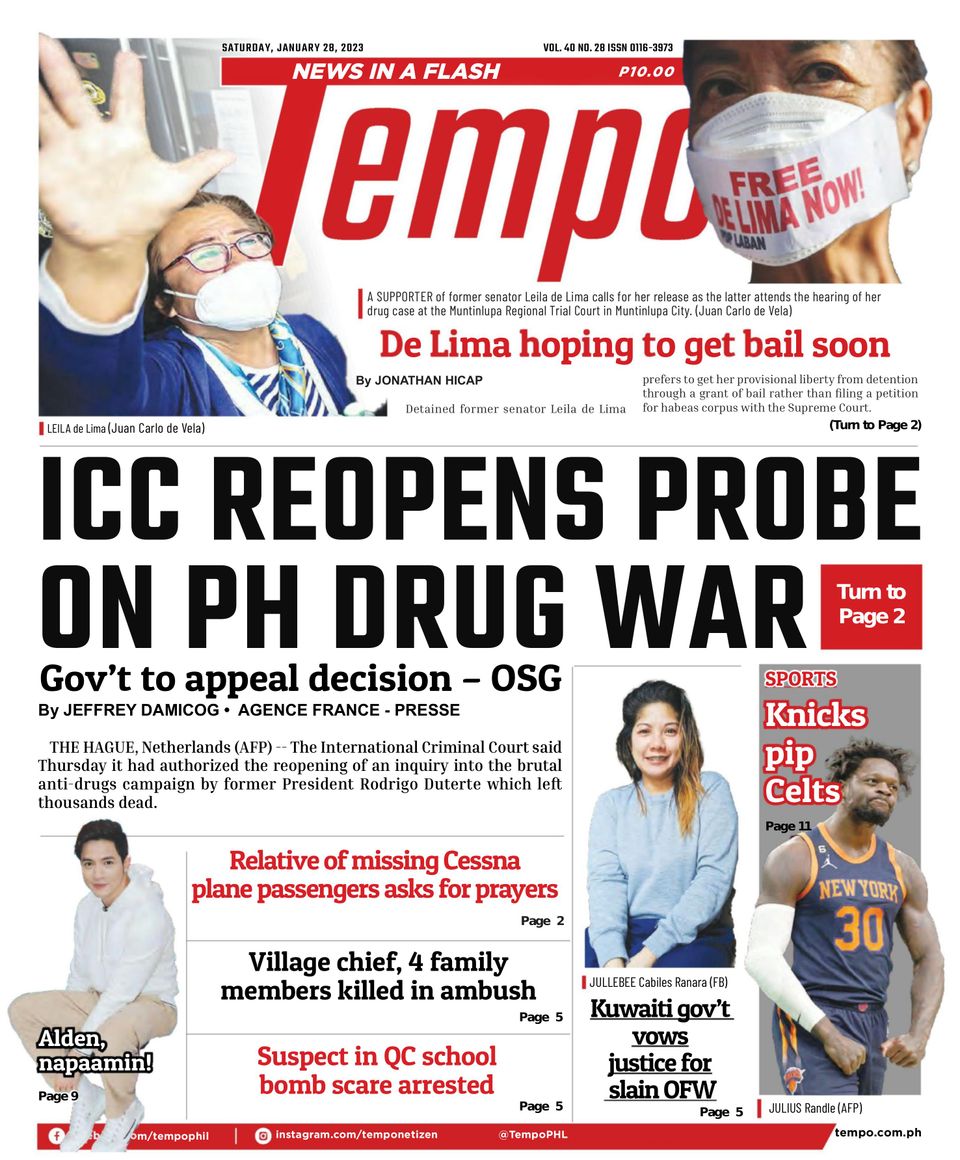 Tempo-January 28, 2023 Newspaper - Get your Digital Subscription