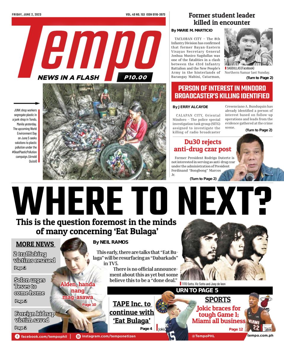 Tempo-June 2, 2023 Newspaper - Get your Digital Subscription
