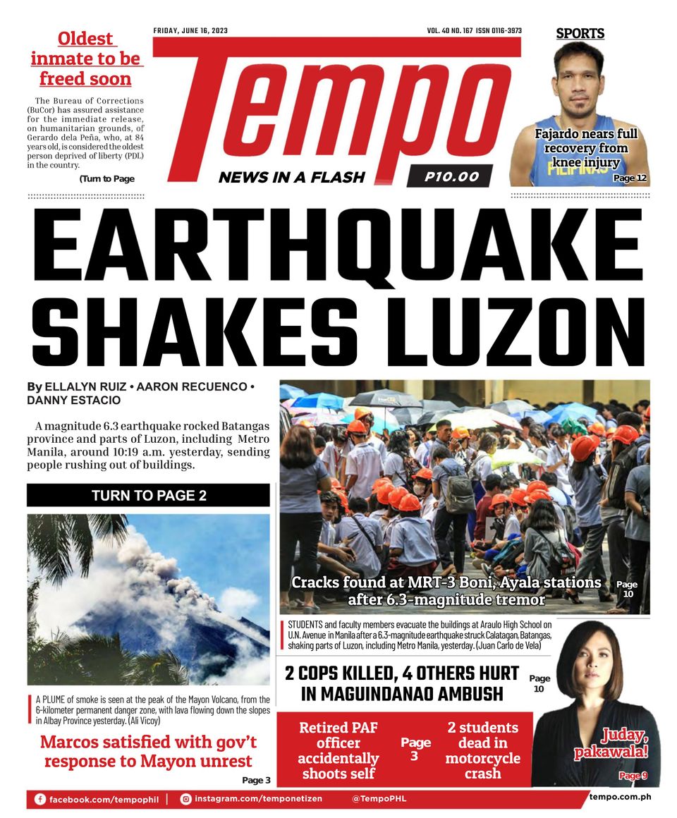 Get digital access to Tempo - June 16, 2023 issue | Magzter.com