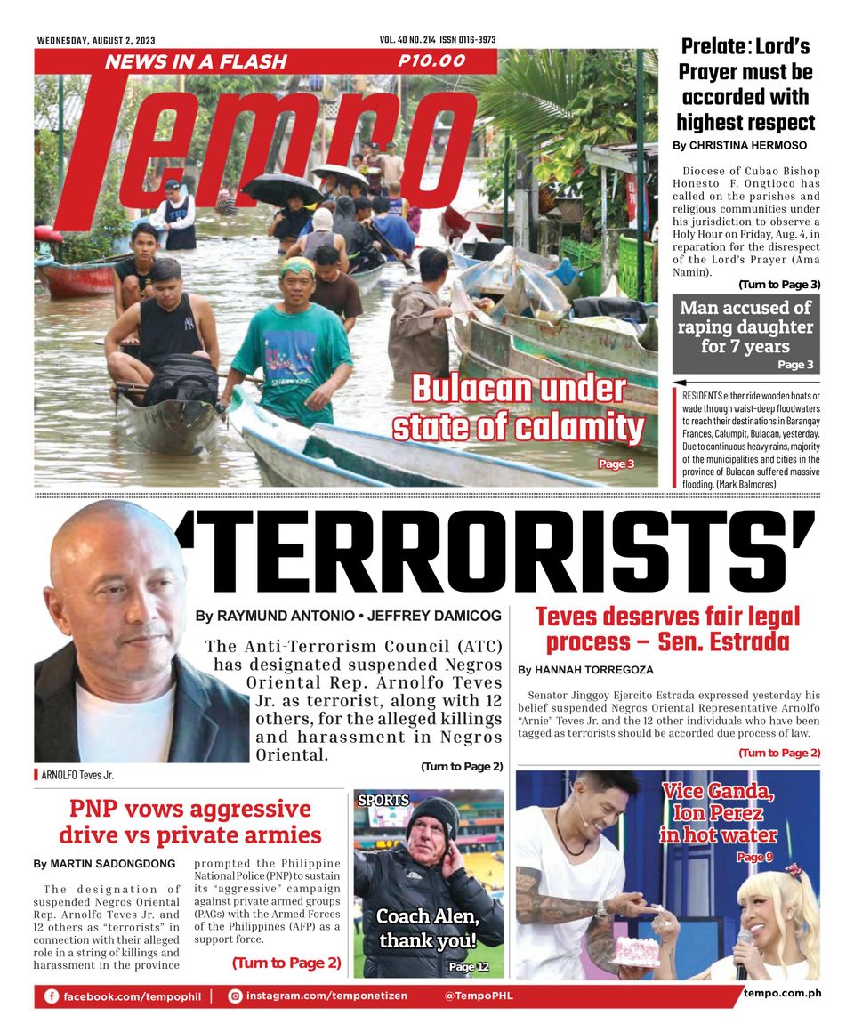 Tempo-August 2, 2023 Newspaper - Get your Digital Subscription