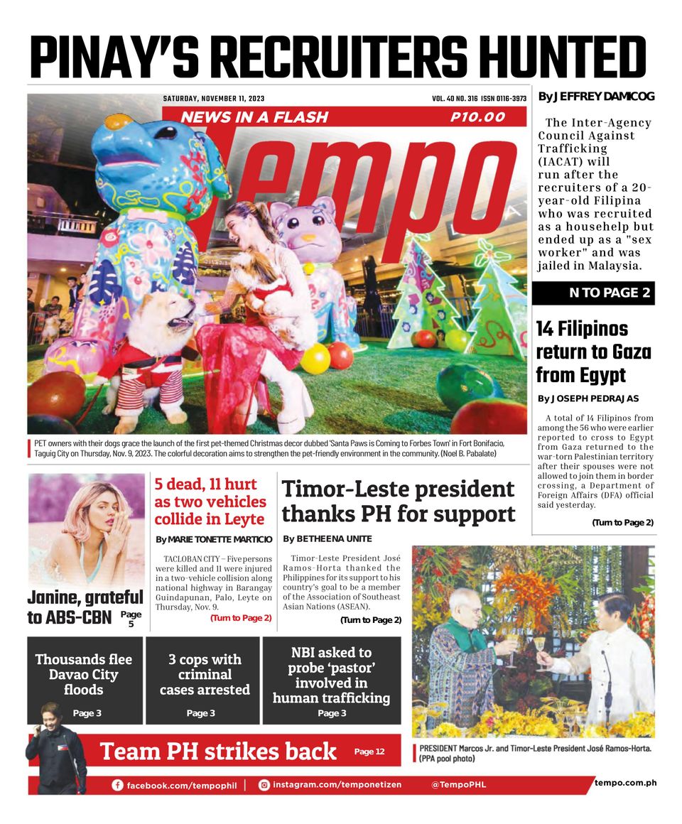 Tempo-November 11, 2023 Newspaper - Get your Digital Subscription