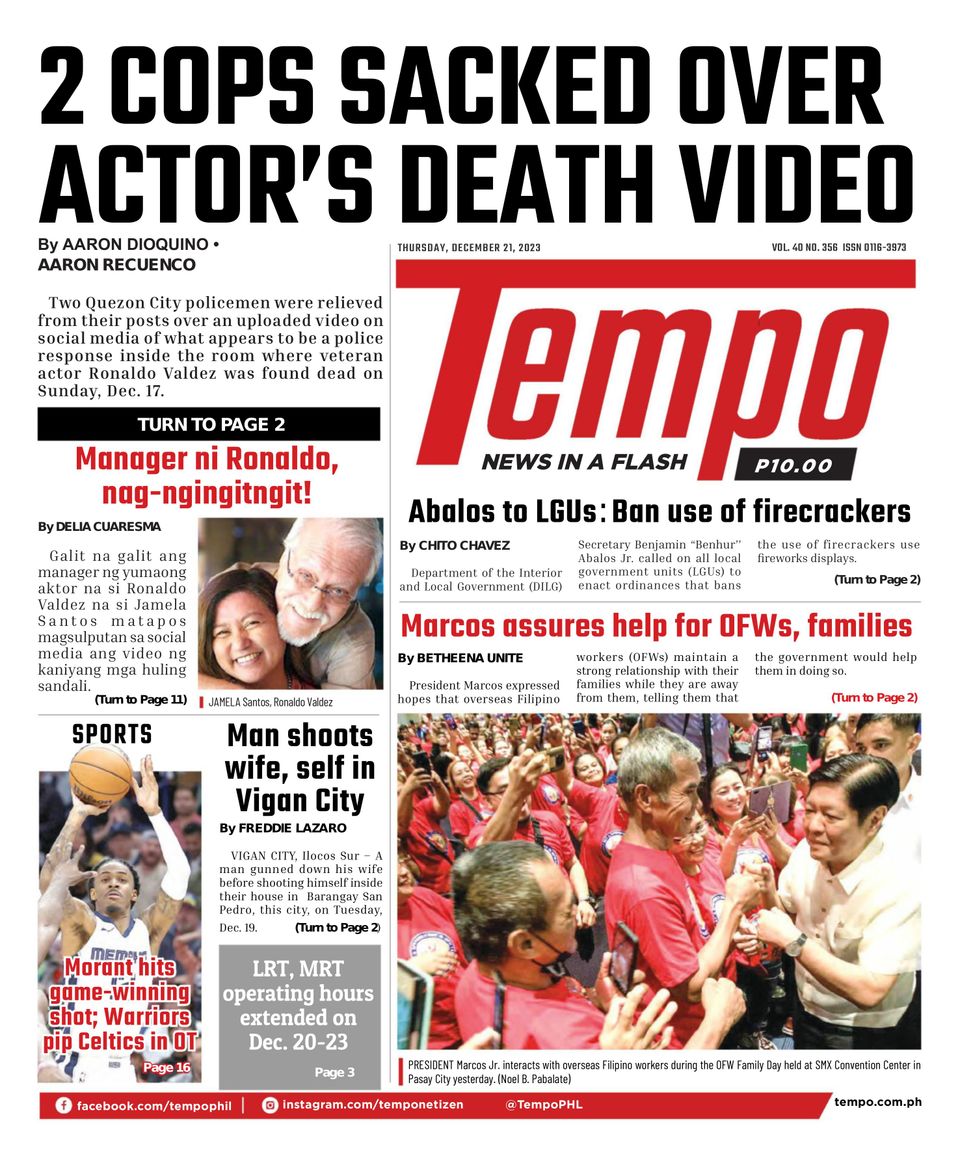 Tempo-December 21, 2023 Newspaper - Get your Digital Subscription