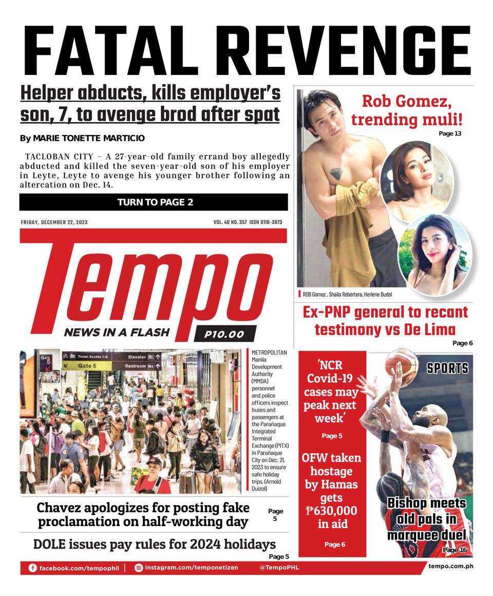 Get digital access to Tempo - December 22, 2023 issue | Magzter.com