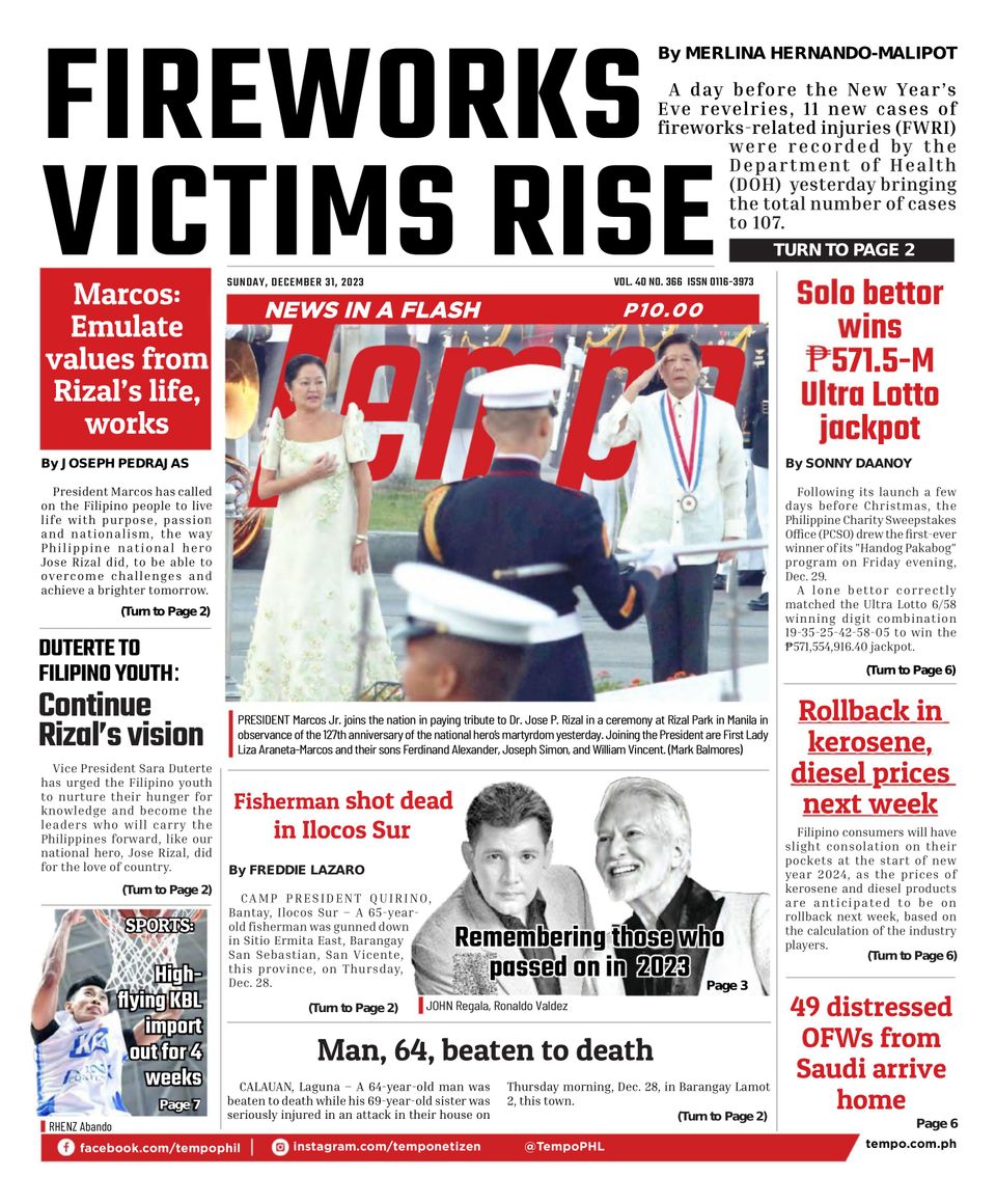 Tempo-December 31, 2023 Newspaper - Get your Digital Subscription