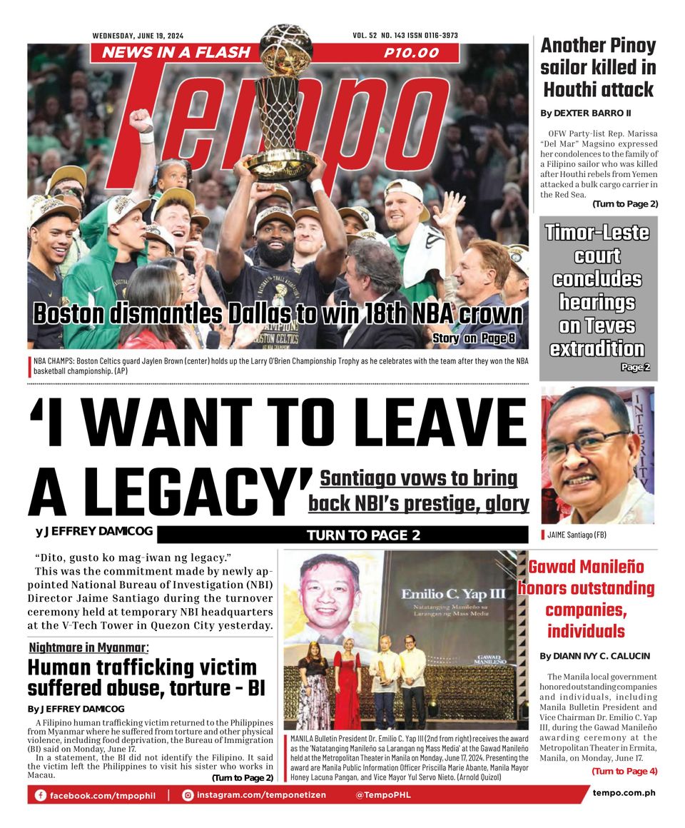 Get digital access to Tempo - June 19, 2024 issue | Magzter.com
