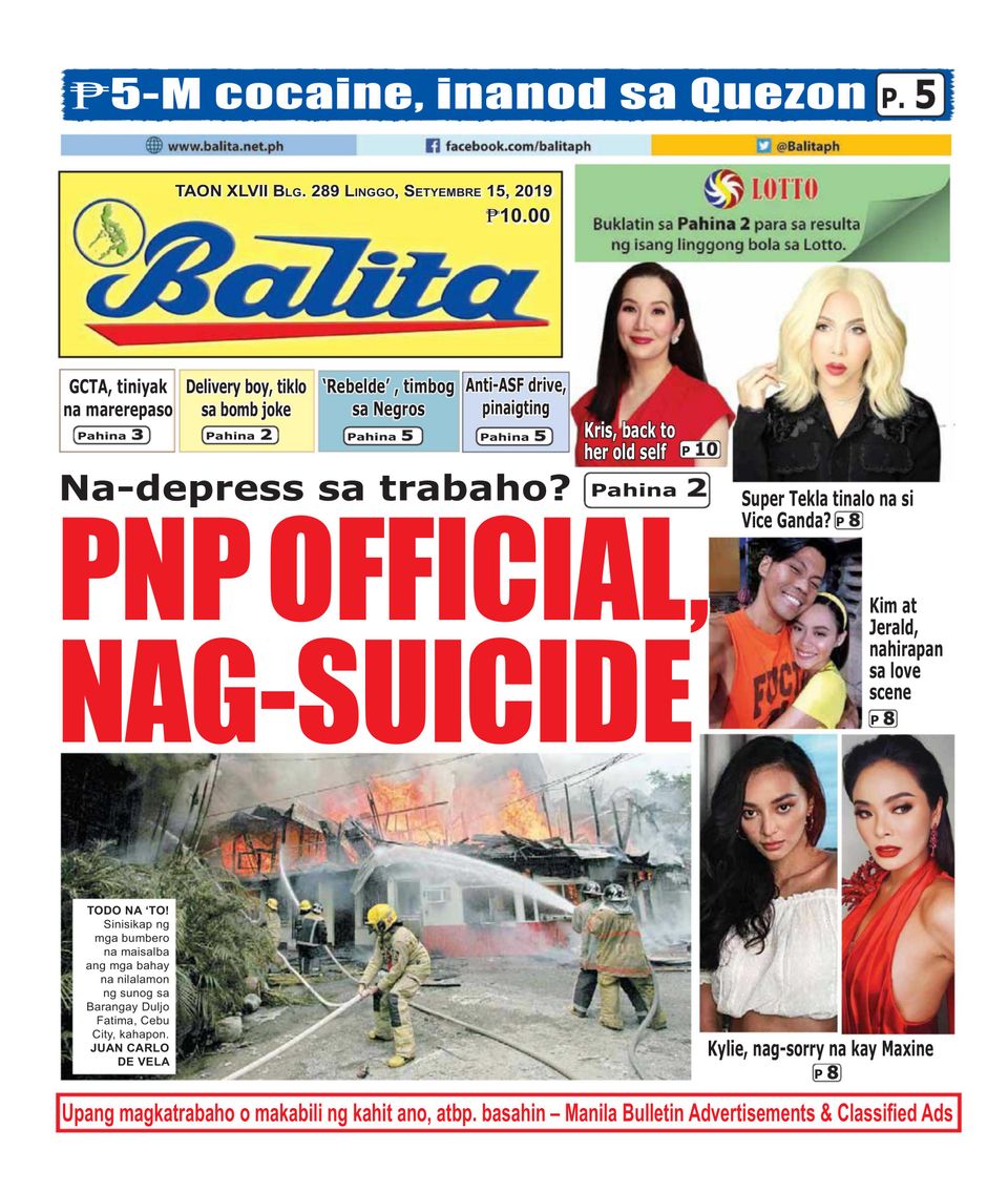 Get digital access to Balita - September 15, 2019 issue | Magzter.com