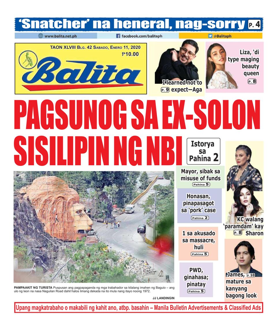 Get digital access to Balita - January 11, 2020 issue | Magzter.com
