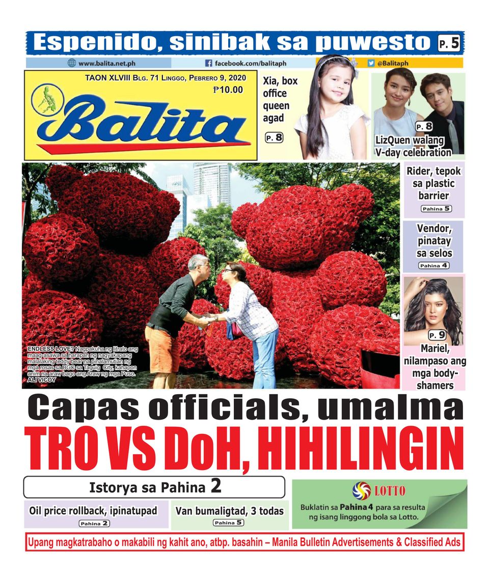 Get digital access to Balita - February 9, 2020 issue | Magzter.com