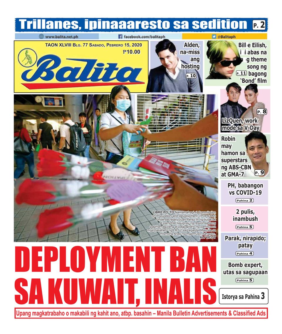 Get digital access to Balita - February 15, 2020 issue | Magzter.com