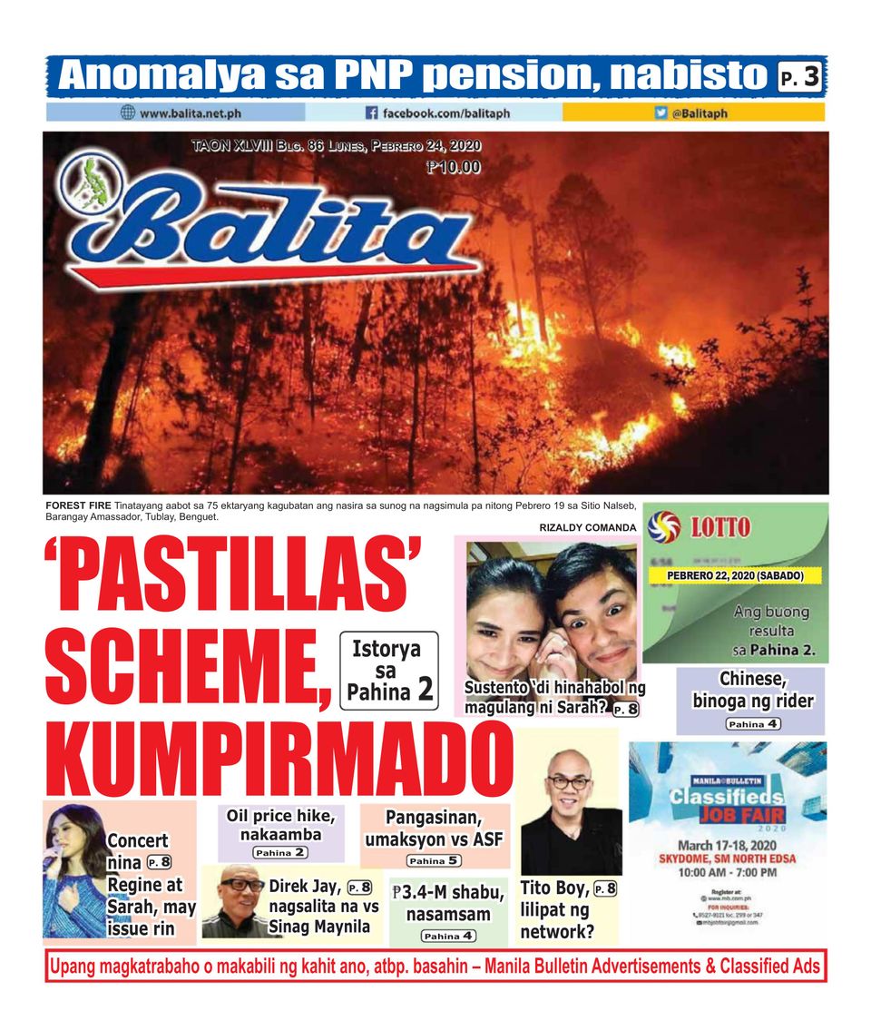 Get digital access to Balita - February 24, 2020 issue | Magzter.com