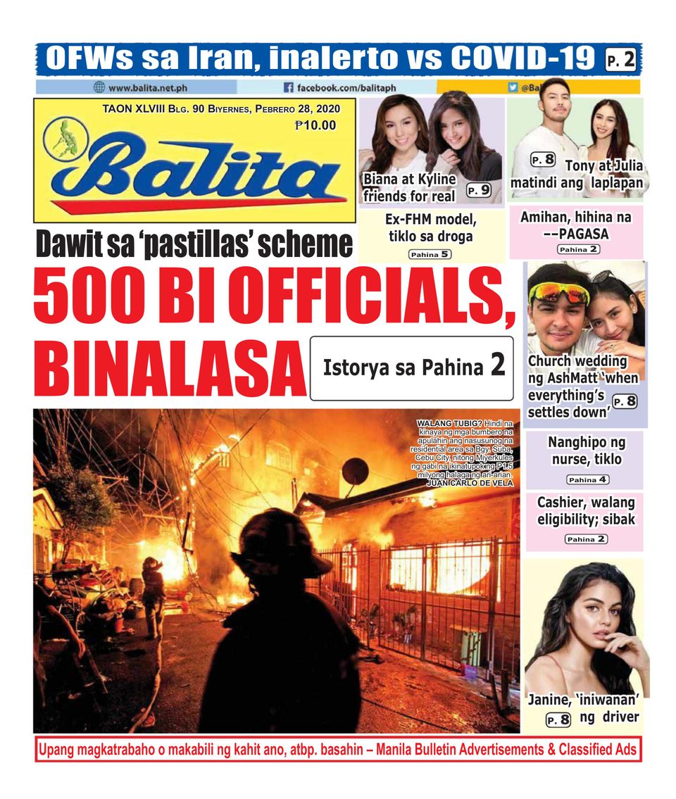 Get digital access to Balita - February 28, 2020 issue | Magzter.com