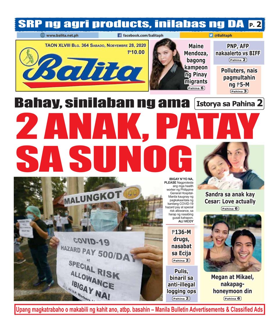 Get digital access to Balita - November 28, 2020 issue | Magzter.com