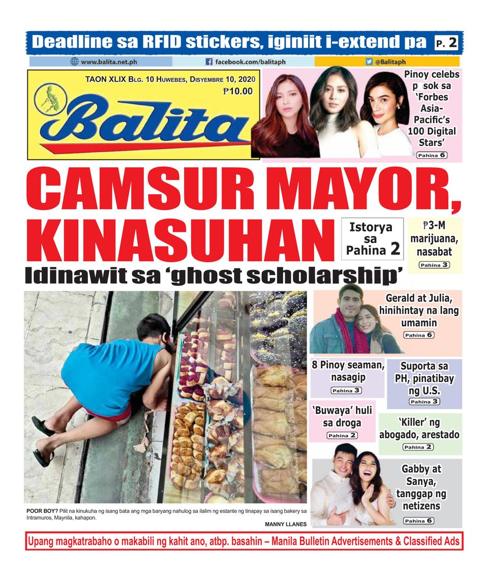 Get digital access to Balita - December 10, 2020 issue | Magzter.com