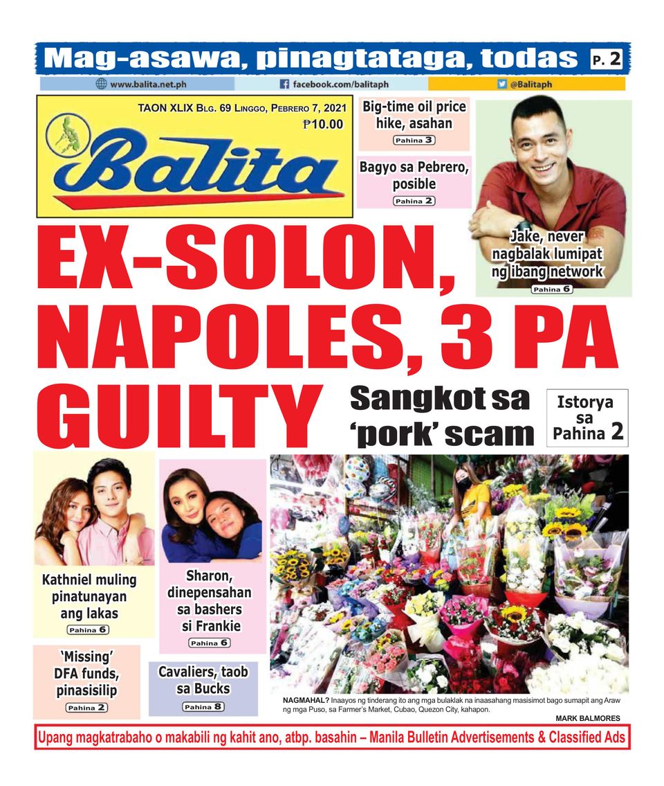 Balita-February 7, 2021 Newspaper - Get your Digital Subscription