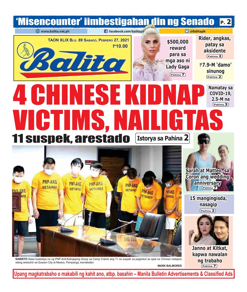 Get digital access to Balita - February 27, 2021 issue | Magzter.com