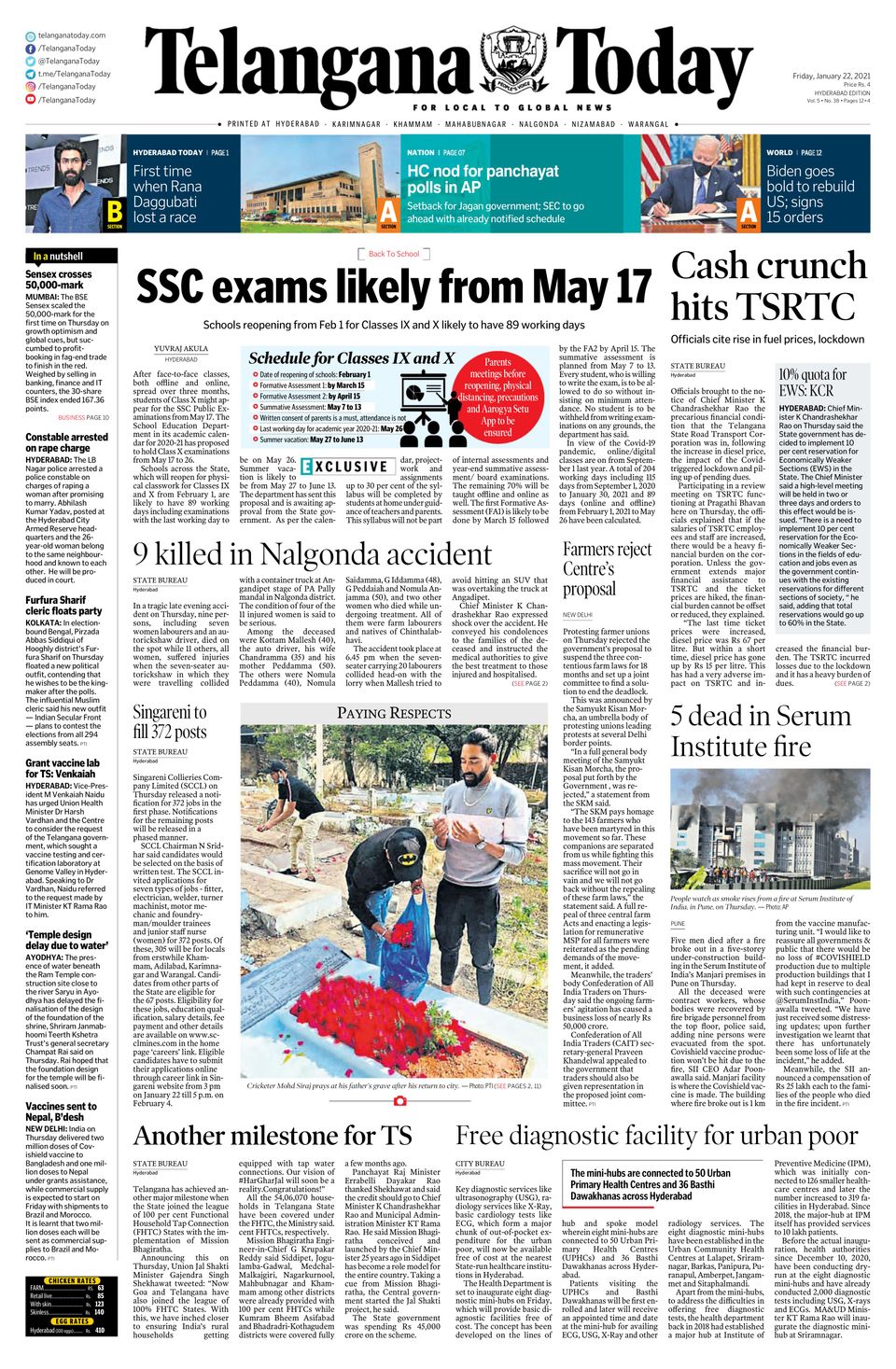 Daily FT-January 22, 2021 Newspaper - Get your Digital Subscription