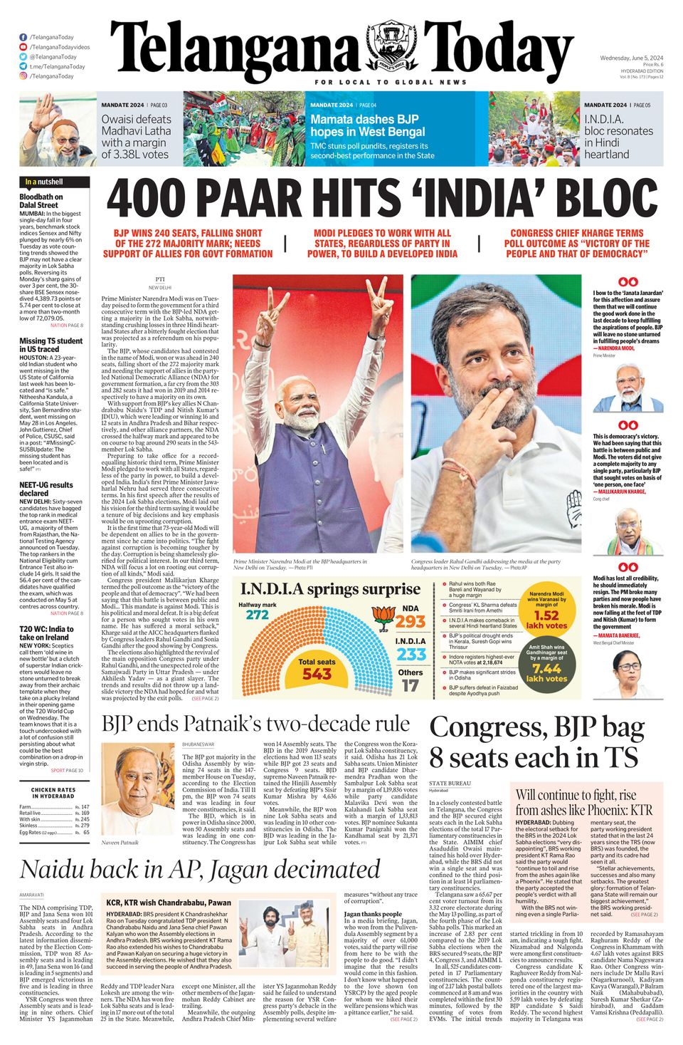 Get digital access to Telangana Today - Hyderabad - June 05, 2024 issue ...
