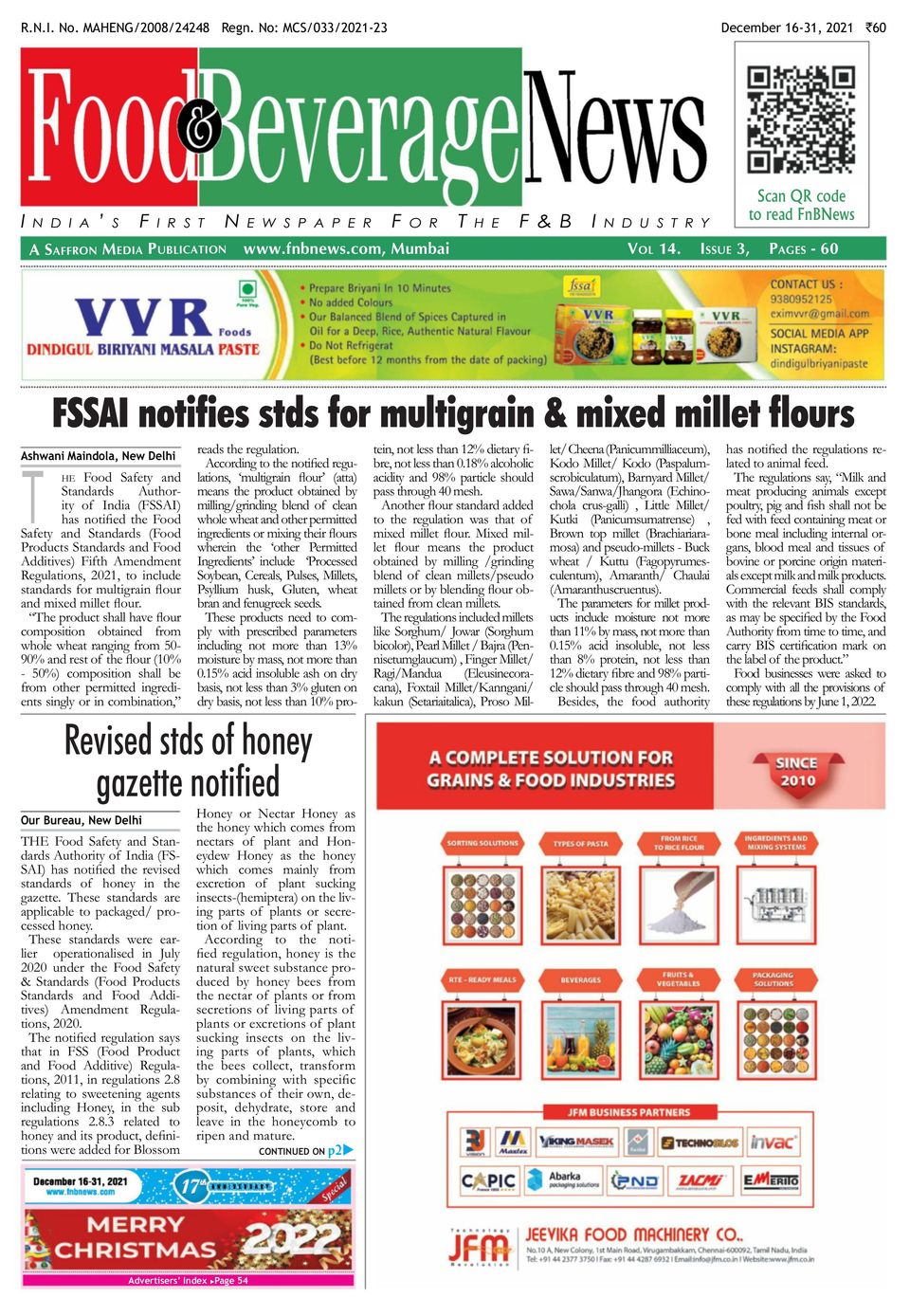 Get digital access to Food and Beverage News - December 16 - 31, 2021 ...