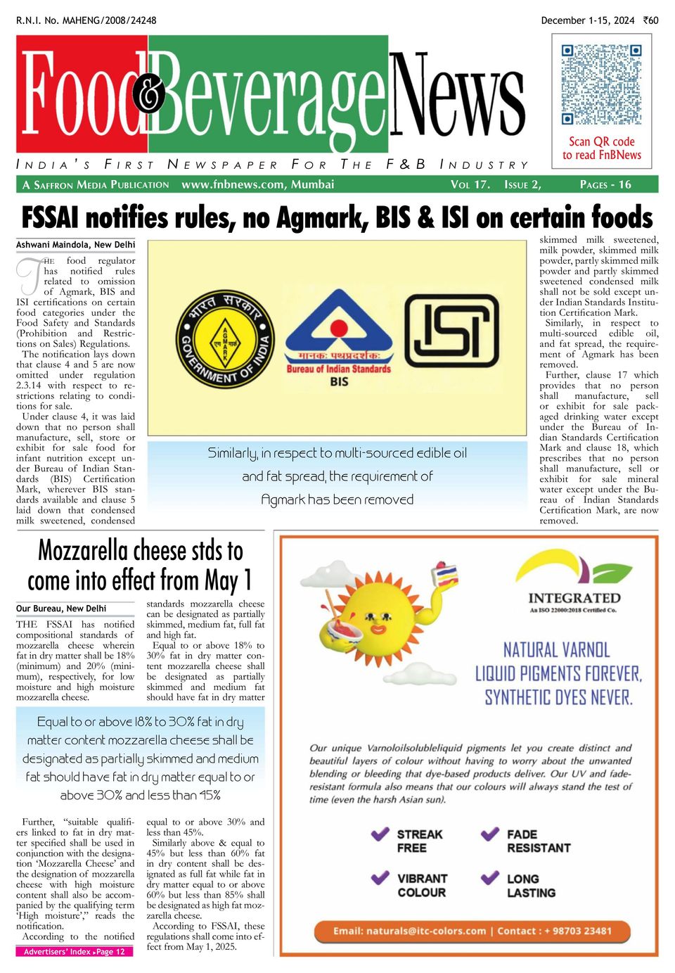 Get digital access to Food and Beverage News Magazine | Magzter.com