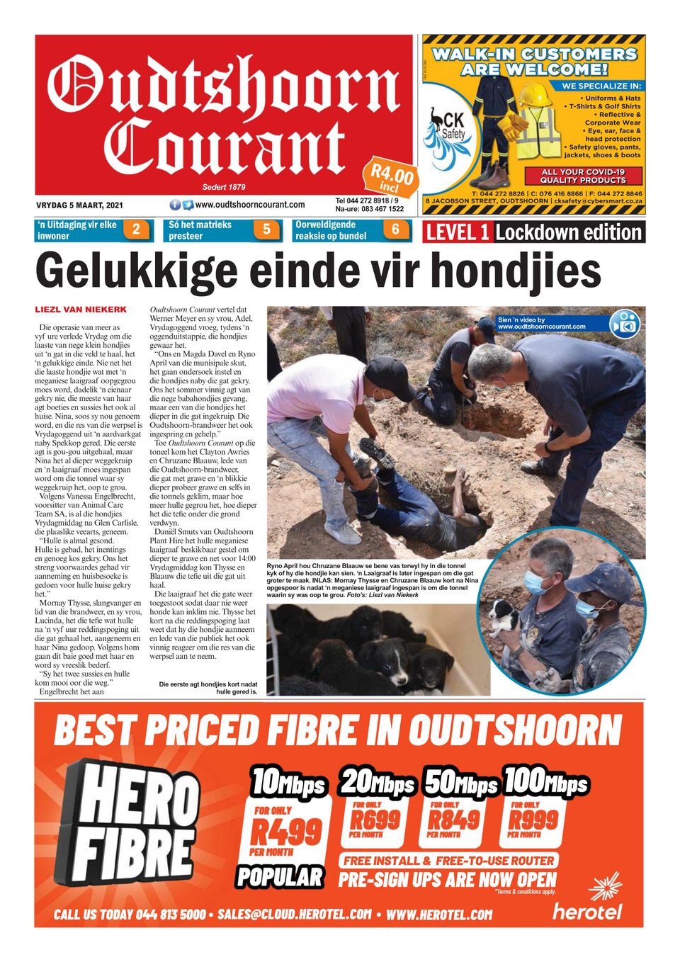Get Digital Access To Oudtshoorn Courant March 05 2021 Issue