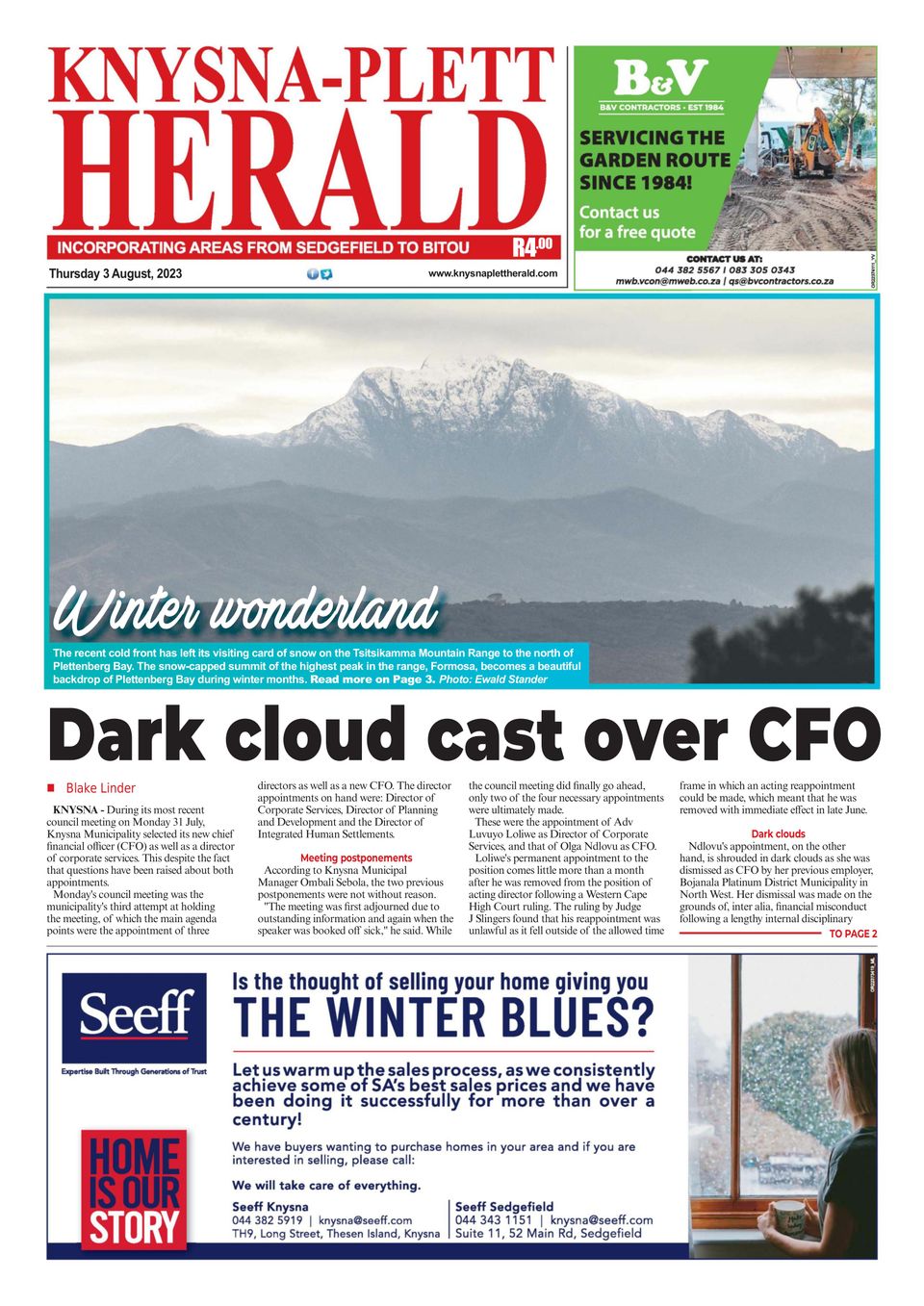 Get digital access to Knysna Plett Herald - August 03, 2023 issue ...