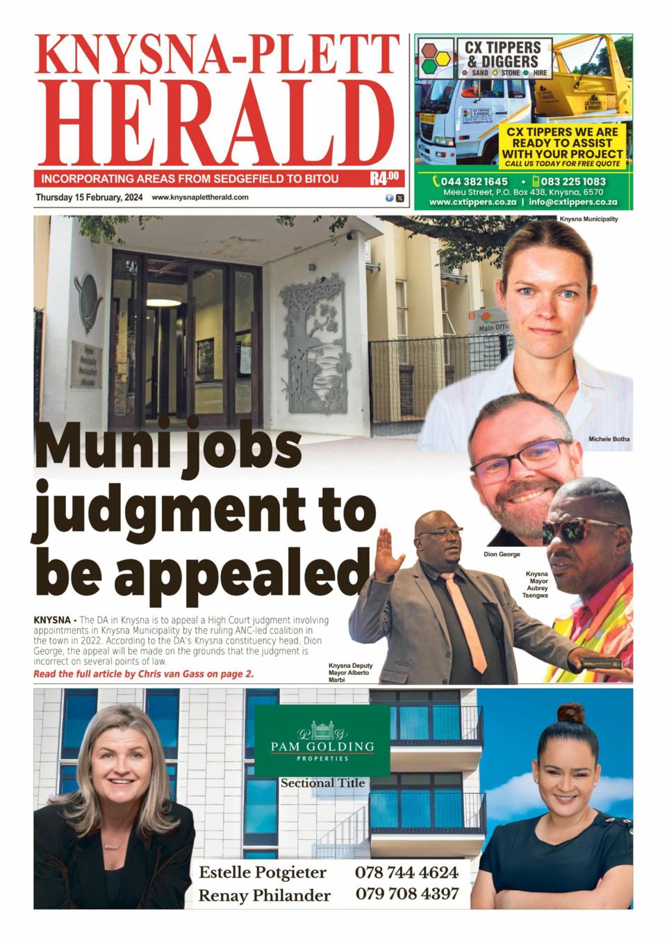 Get digital access to Knysna Plett Herald - February 15, 2024 issue ...