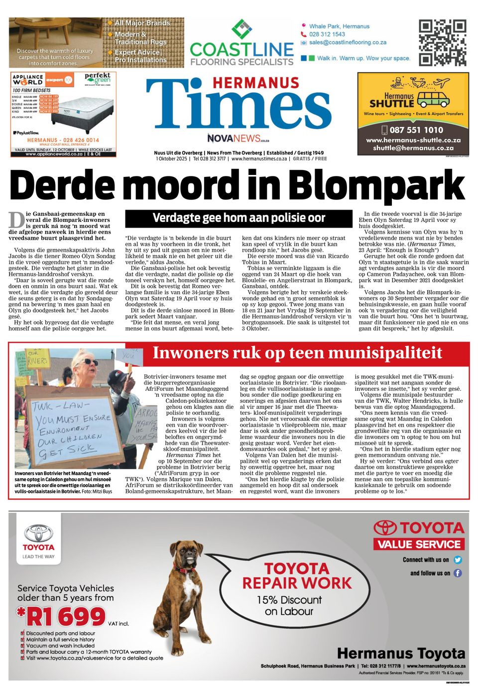 Get digital access to Hermanus Times Newspaper | Magzter.com