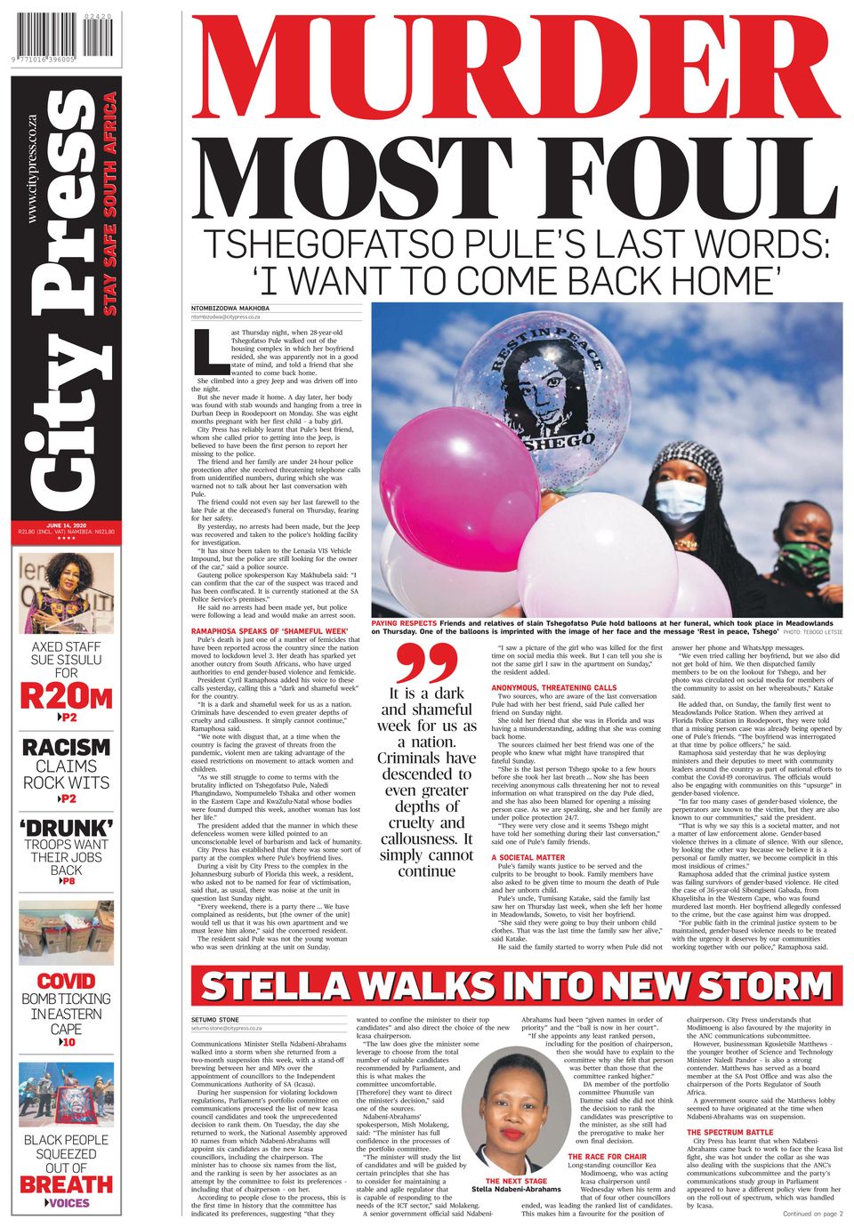 Get digital access to City Press - June 14, 2020 issue | Magzter.com