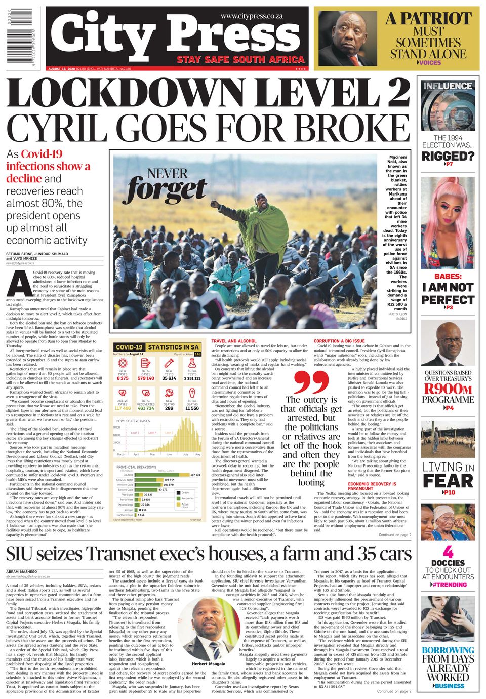 Get digital access to City Press - August 16, 2020 issue | Magzter.com
