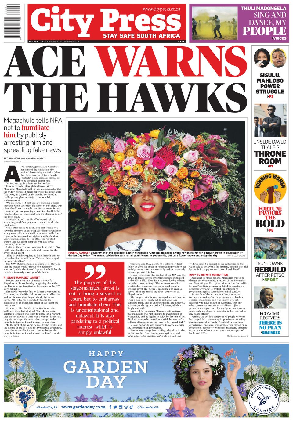 Get digital access to City Press - October 11, 2020 issue | Magzter.com