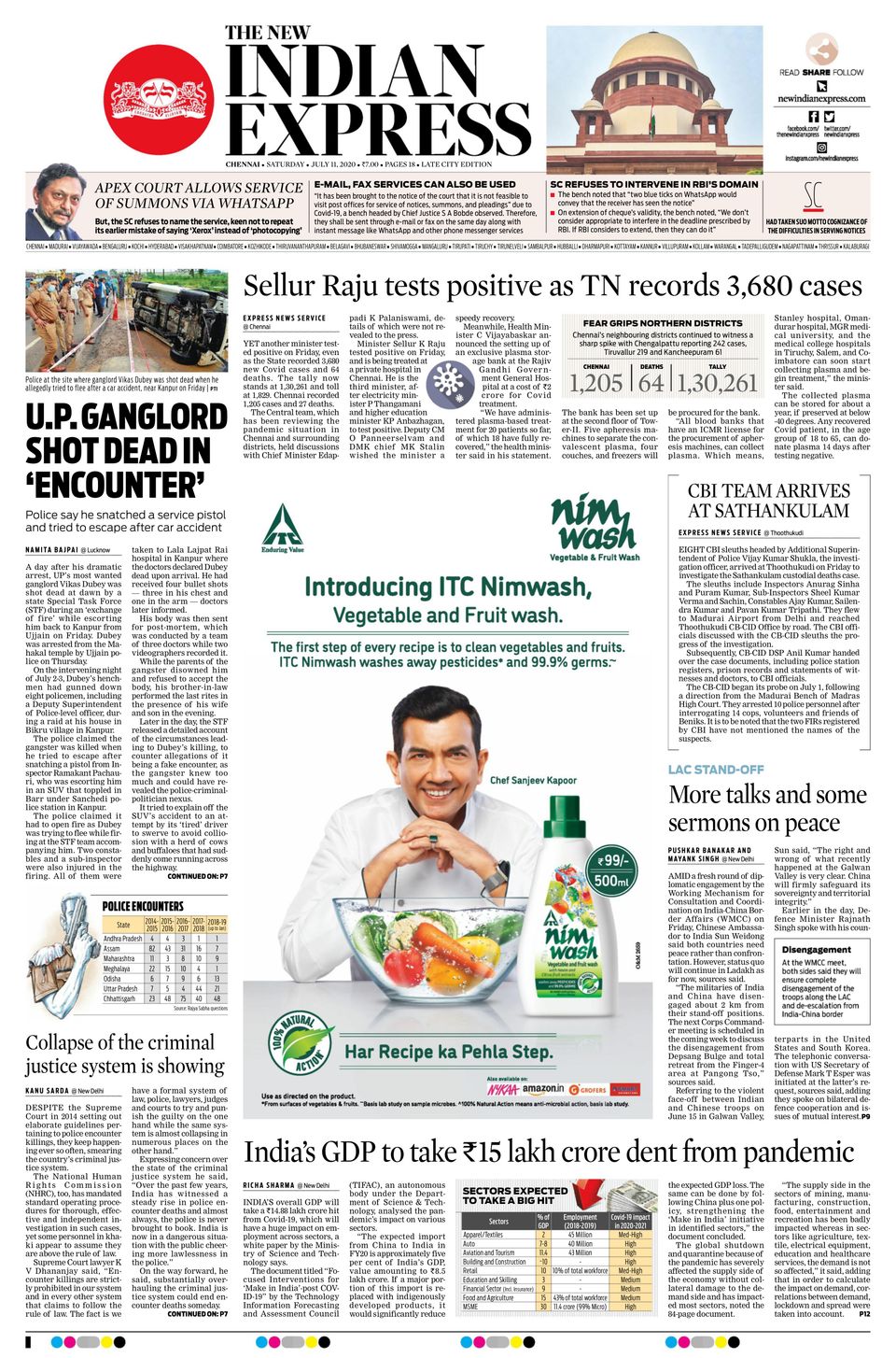 Get digital access to The New Indian Express Chennai - July 11, 2020 ...