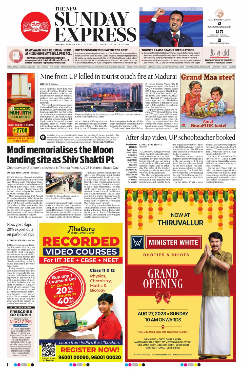 Get digital access to The New Indian Express Chennai - August 27, 2023 ...