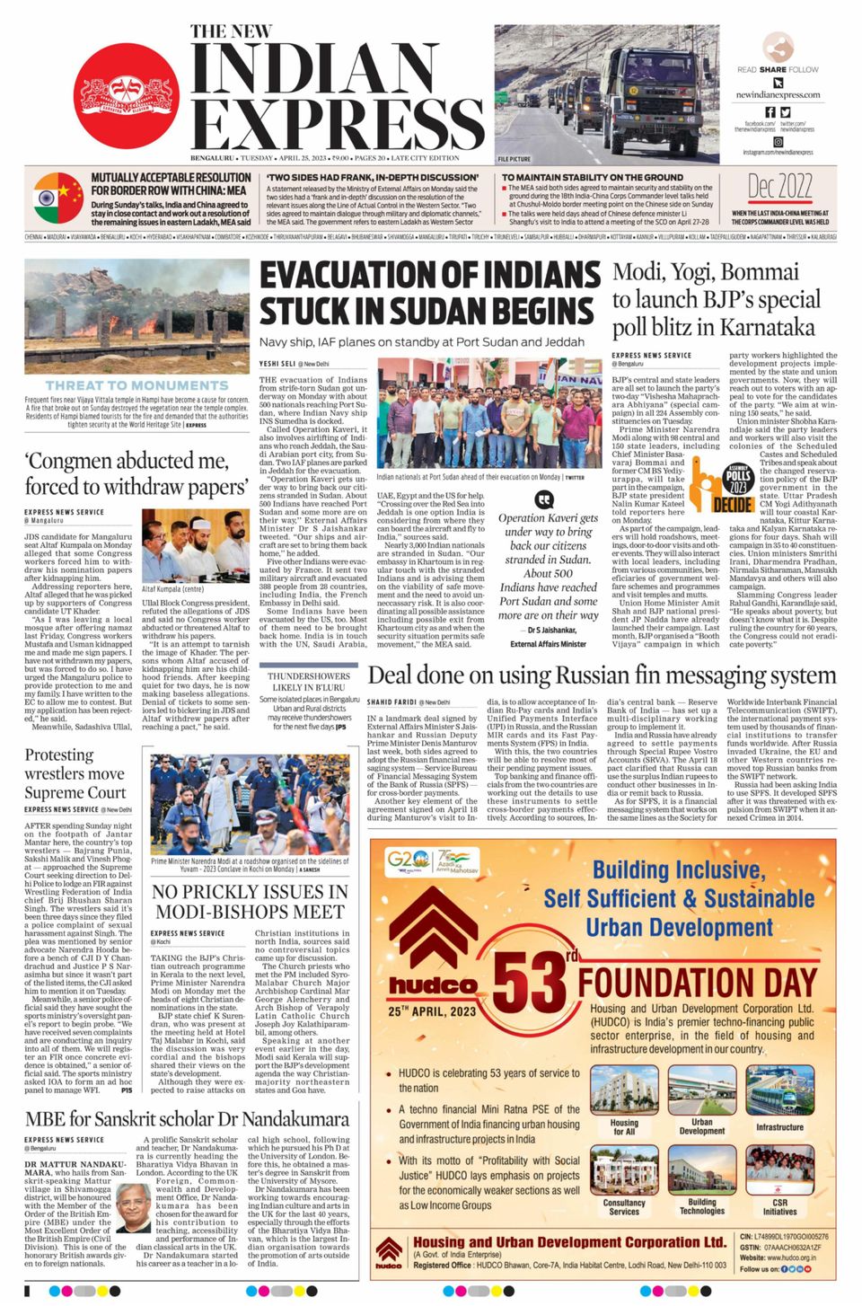 The New Indian Express Bengaluru-April 25, 2023 Newspaper