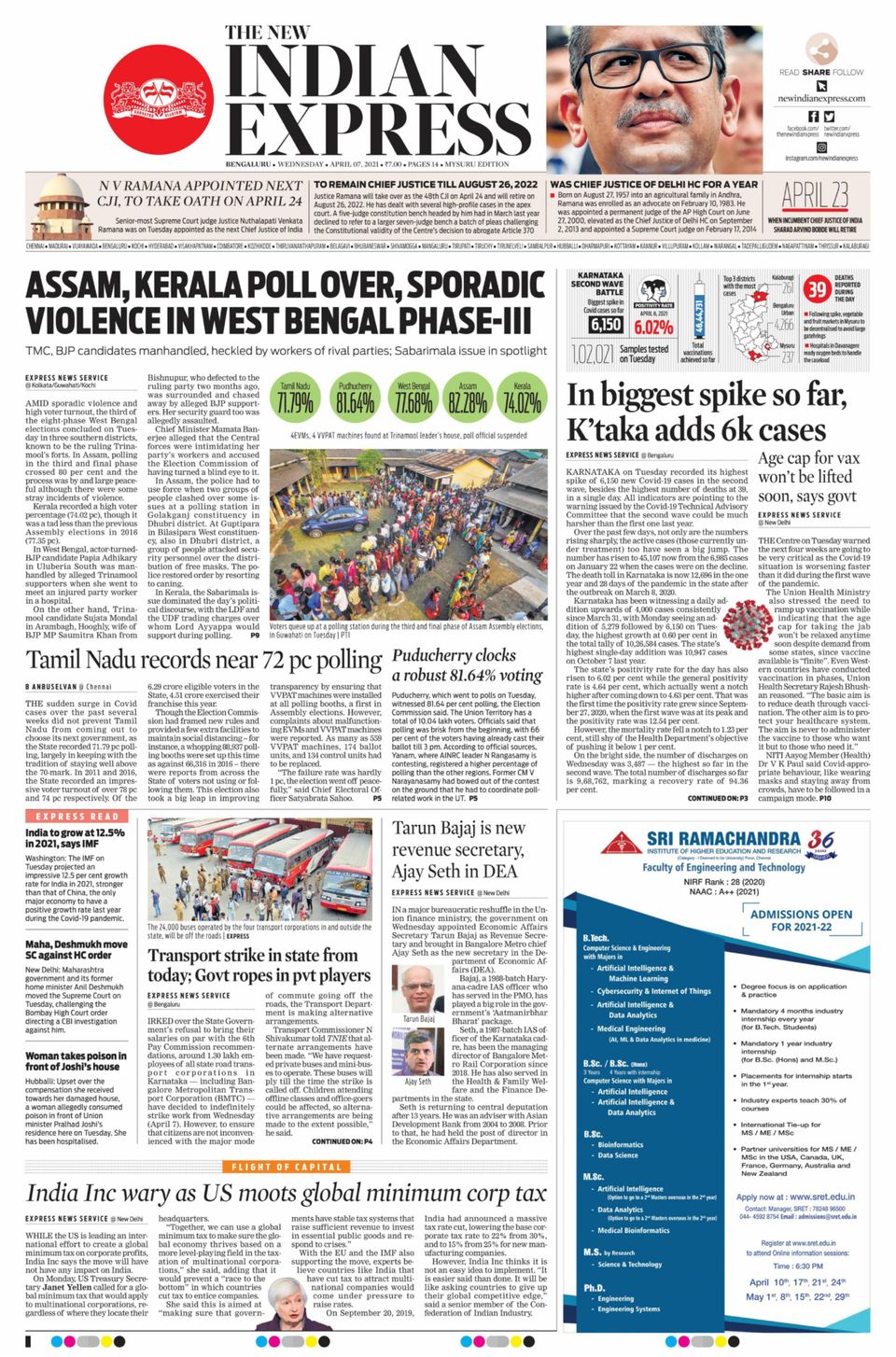 The New Paper-April 07, 2021 Newspaper - Get your Digital Subscription