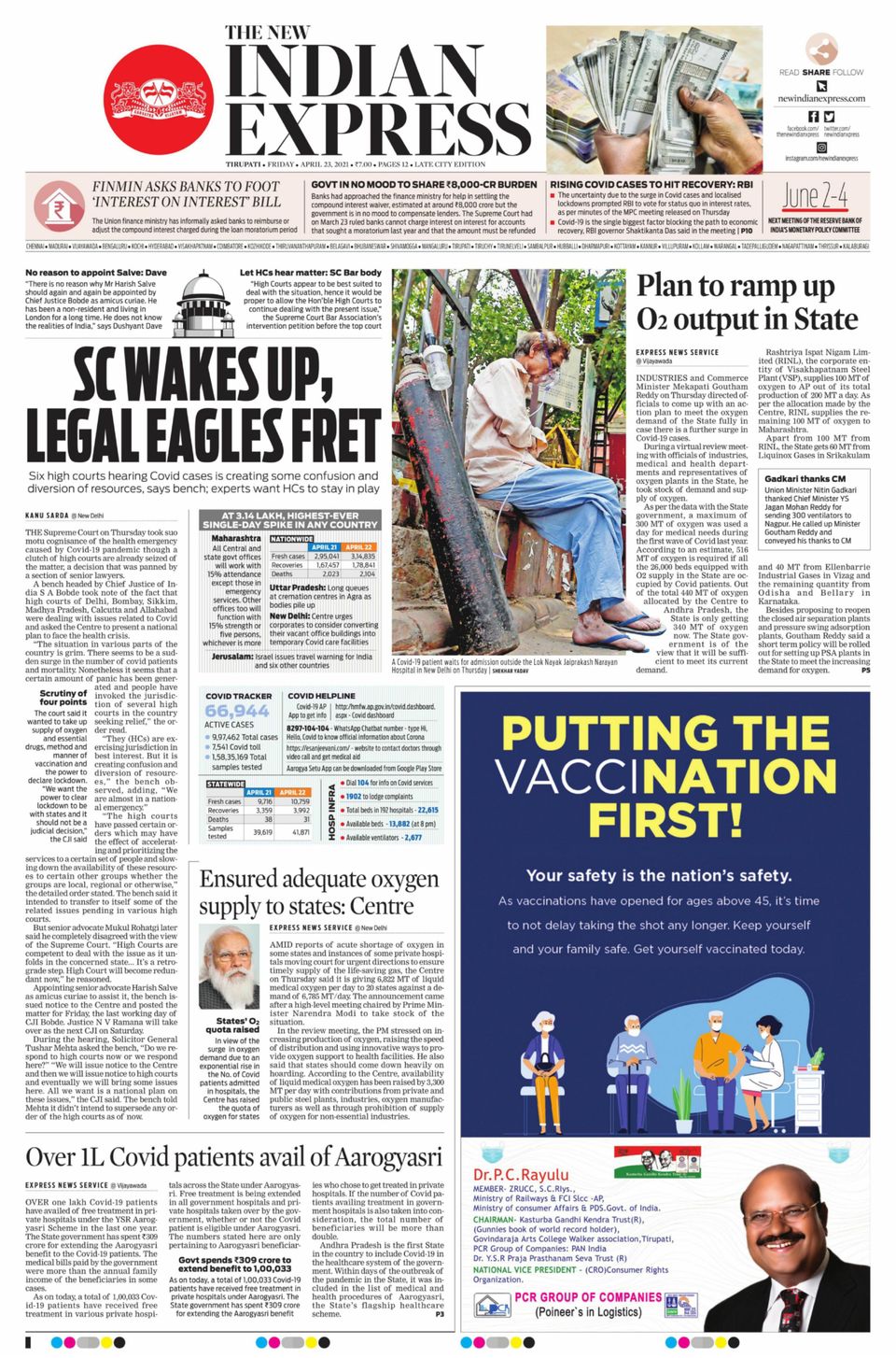 The New Indian Express Jeypore-April 23, 2021 Newspaper