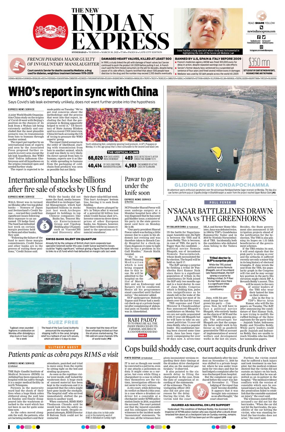 The New Indian Express Hyderabad-March 30, 2021 Newspaper